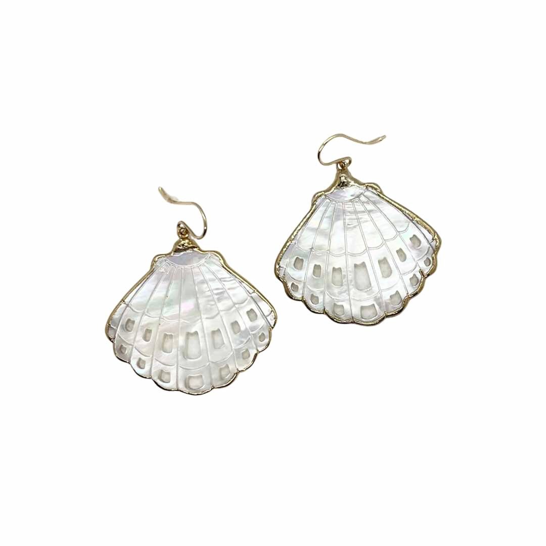 Mother Of Pearl Shell Earrings